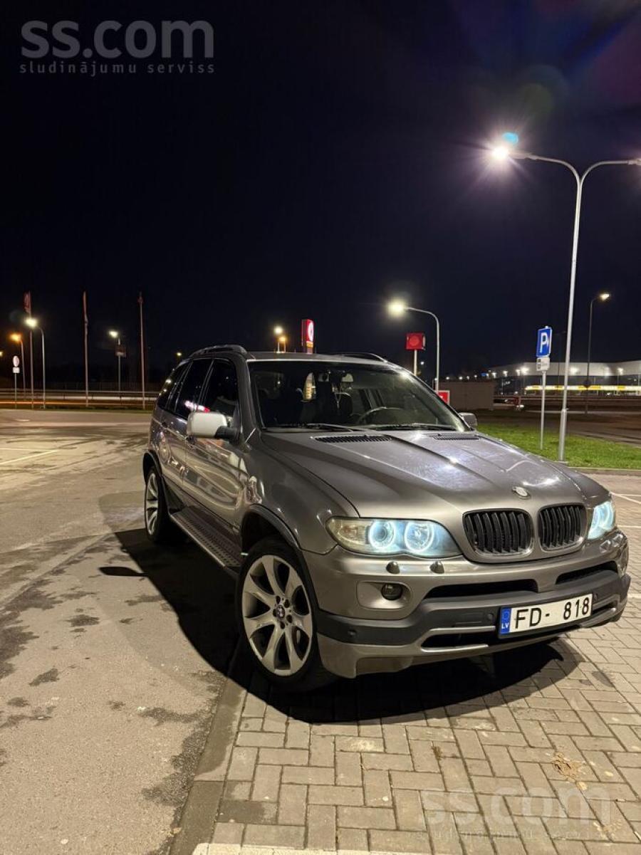 Grey BMW X5 2004 in Riga, with an engine capacity of 3.00 L and mileage of 421 thousand km for 6500 €, photo 4 on AUTOMOTO.COM.LV