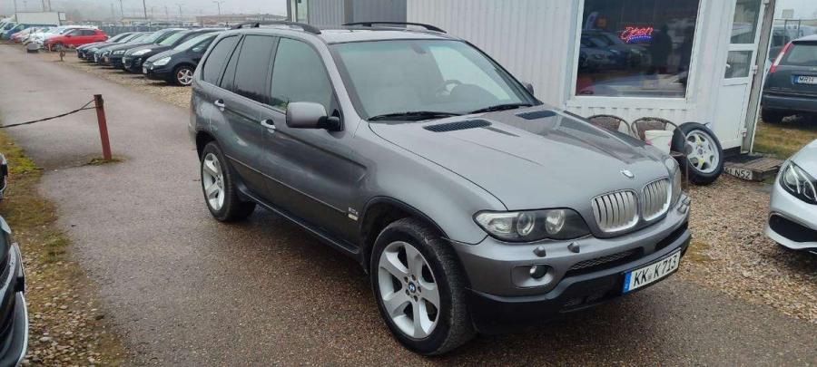 Pelēks BMW X5 2004 Viļņa, ar dzinēja tilpumu 3.00 L un nobraukumu 209 tūkst. km par 5650 €, foto 1 vietnē AUTOMOTO.COM.LV