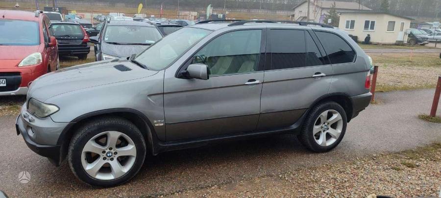 Pelēks BMW X5 2004 Viļņa, ar dzinēja tilpumu 3.00 L un nobraukumu 209 tūkst. km par 5650 €, foto 2 vietnē AUTOMOTO.COM.LV