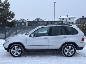 Grey BMW X5 2004 in Vilnius, with an engine capacity of 2.99 L and mileage of 330 thousand km for 3500 €, photo 2 on AUTOMOTO.COM.LV
