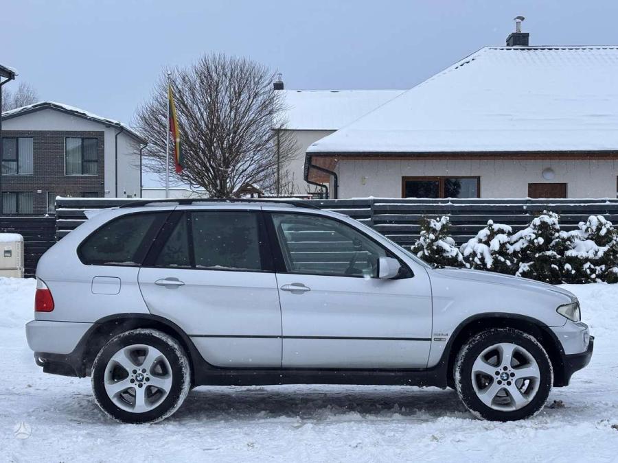 Grey BMW X5 2004 in Vilnius, with an engine capacity of 2.99 L and mileage of 330 thousand km for 3500 €, photo 6 on AUTOMOTO.COM.LV