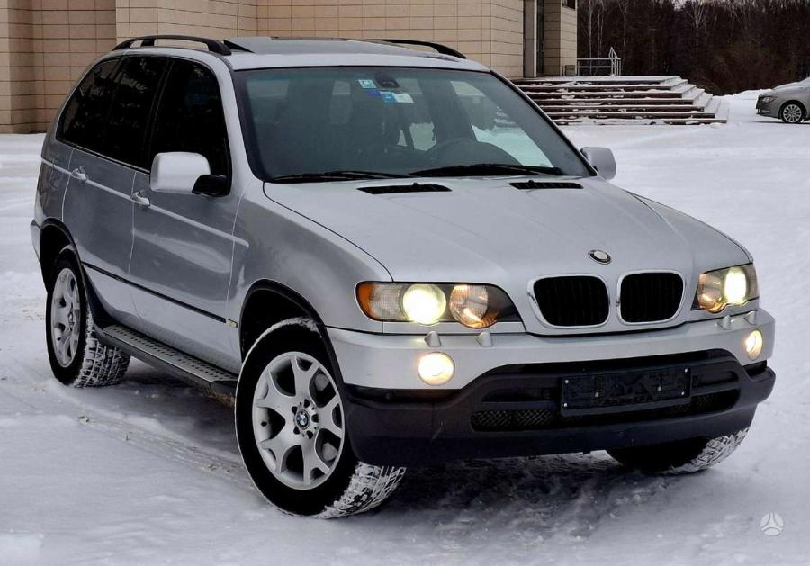 Grey BMW X5 2004 in Alytus, with an engine capacity of 2.93 L and mileage of 276 thousand km for 3950 €, photo 1 on AUTOMOTO.COM.LV