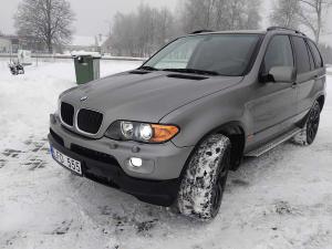 Grey BMW X5 2004 in Sirvintos, with an engine capacity of 2.99 L and mileage of 196 thousand km for 5000 €, photo 12 on AUTOMOTO.COM.LV