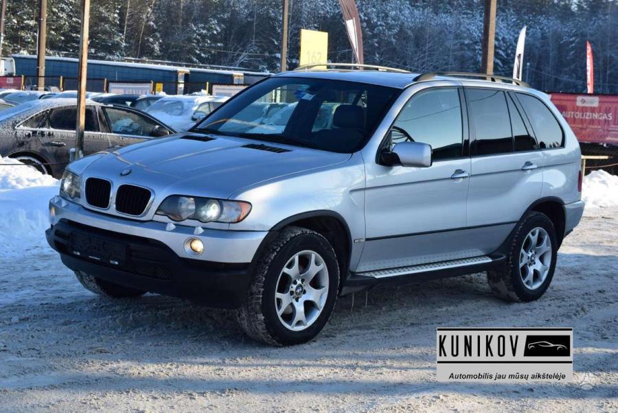 Pelēks BMW X5 2004 Viļņa, ar dzinēja tilpumu 2.93 L un nobraukumu 276 tūkst. km par 5250 €, foto 1 vietnē AUTOMOTO.COM.LV