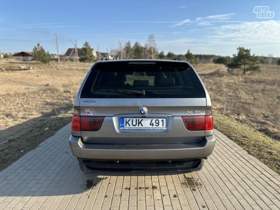 Pelēks BMW X5 2004 Ukmergė, ar dzinēja tilpumu 3.00 L un nobraukumu 414 tūkst. km par 3750 €, foto 4 vietnē AUTOMOTO.COM.LV