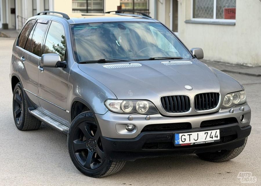 Pelēks BMW X5 2004 Radviliškis, ar dzinēja tilpumu 3.00 L un nobraukumu 310 tūkst. km par 3490 €, foto 2 vietnē AUTOMOTO.COM.LV