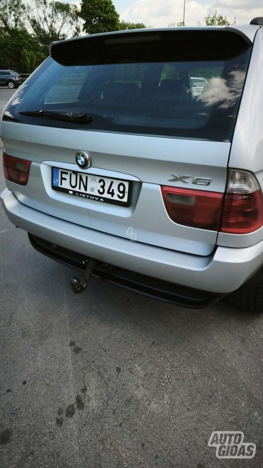 Grey BMW X5 2004 in Kaunas, with an engine capacity of 3.00 L and mileage of 404 thousand km for 4200 €, photo 4 on AUTOMOTO.COM.LV