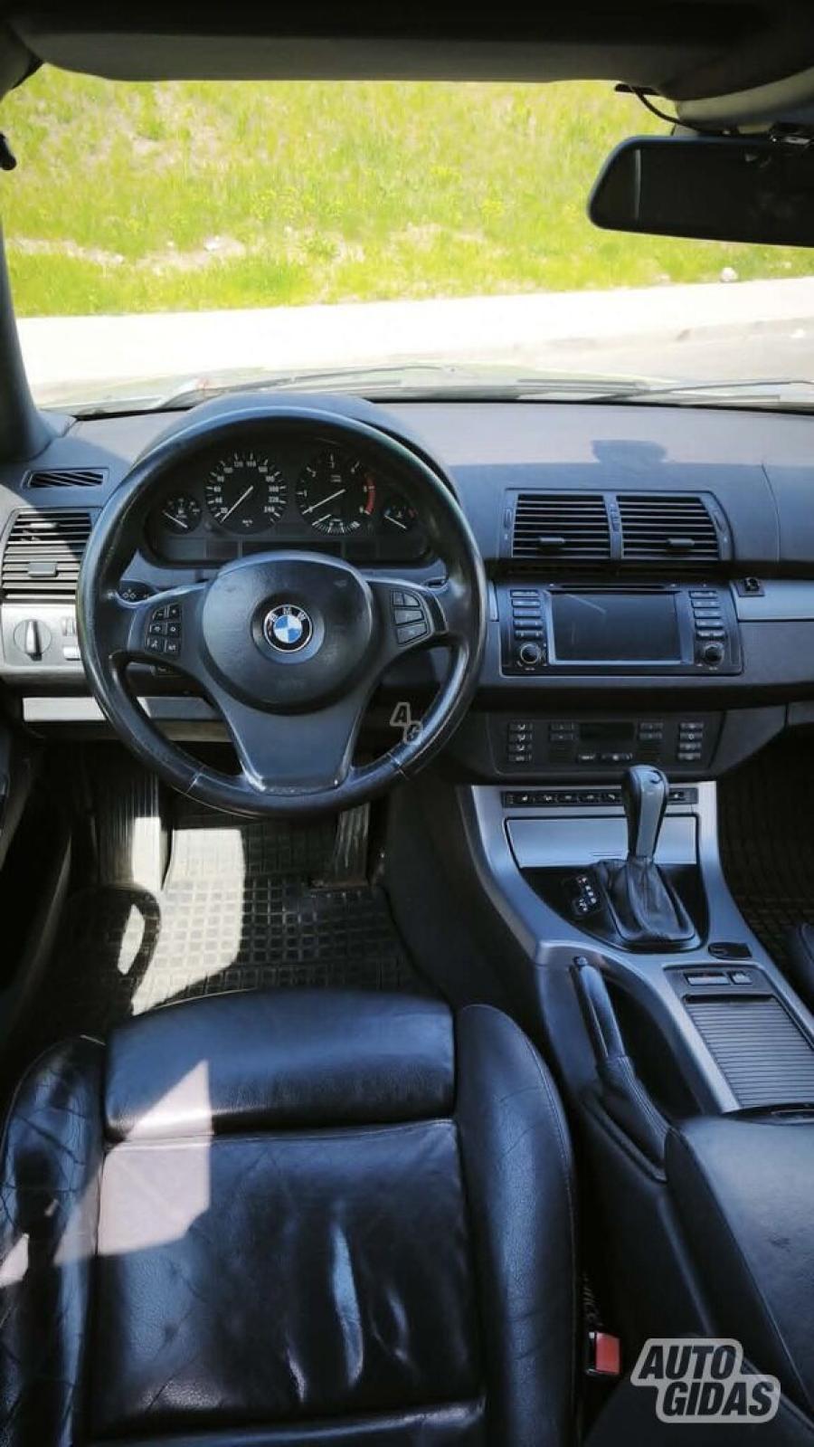 Grey BMW X5 2004 in Kaunas, with an engine capacity of 3.00 L and mileage of 404 thousand km for 4200 €, photo 10 on AUTOMOTO.COM.LV