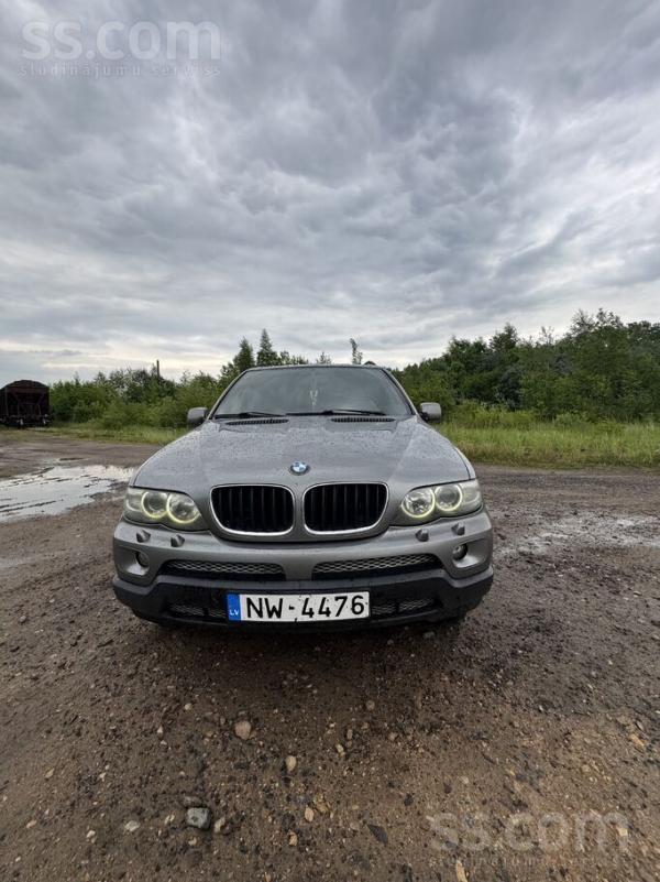 Grey BMW X5 2004 in Gulbene, with an engine capacity of 3.00 L and mileage of 341 thousand km for 4300 €, photo 1 on AUTOMOTO.COM.LV