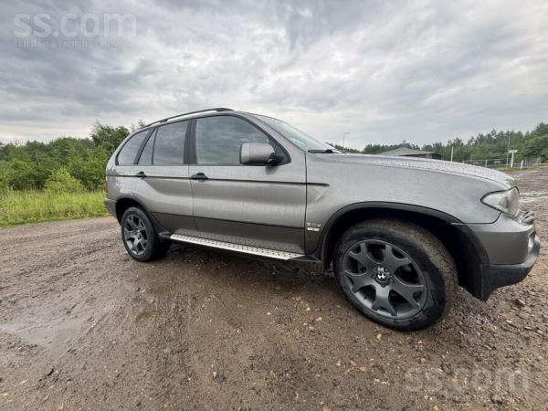Grey BMW X5 2004 in Gulbene, with an engine capacity of 3.00 L and mileage of 341 thousand km for 4300 €, photo 3 on AUTOMOTO.COM.LV
