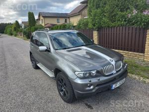 Grey BMW X5 2004 in Riga, with an engine capacity of 3.00 L and mileage of 228 thousand km for 6900 €, photo  on AUTOMOTO.COM.LV