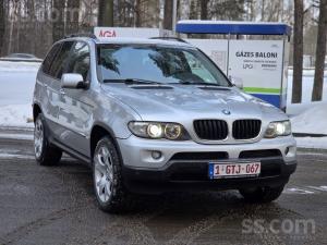 Grey BMW X5 2004 in Riga, with an engine capacity of 3.00 L and mileage of 389 thousand km for 6200 €, photo  on AUTOMOTO.COM.LV