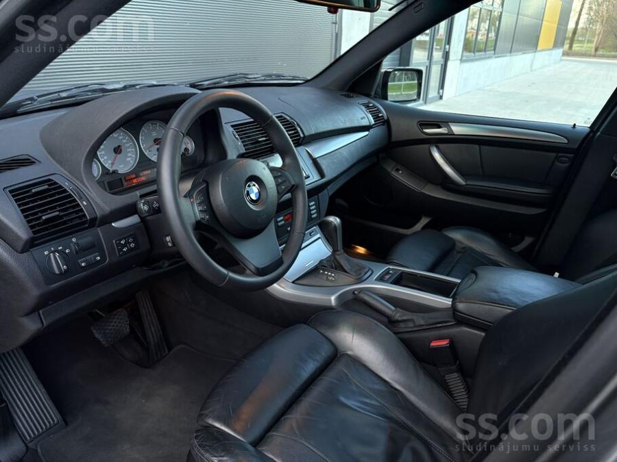 Pelēks BMW X5 2004 Jelgava, ar dzinēja tilpumu 4.80 L un nobraukumu 211 tūkst. km par 11200 €, foto 9 vietnē AUTOMOTO.COM.LV