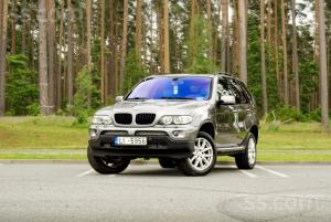 Grey BMW X5 2004 in Riga, with an engine capacity of 3.00 L and mileage of 316 thousand km for 3890 €, photo  on AUTOMOTO.COM.LV