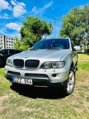 Серый БМВ Х5 2004 в Вильнюс, объемом двигателя 2.99 л и пробегом 380 тыс. км за 3500 €, фото  на AUTOMOTO.COM.LV