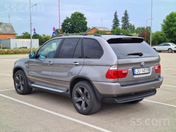 Pelēks BMW X5 2004 Jēkabpils, ar dzinēja tilpumu 3.00 L un nobraukumu 418 tūkst. km par 5995 €, foto 4 vietnē AUTOMOTO.COM.LV