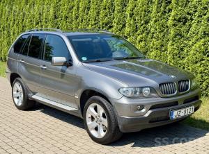 Pelēks BMW X5 2004 Rīga, ar dzinēja tilpumu 3.00 L un nobraukumu 300 tūkst. km par 4990 €, foto  vietnē AUTOMOTO.COM.LV