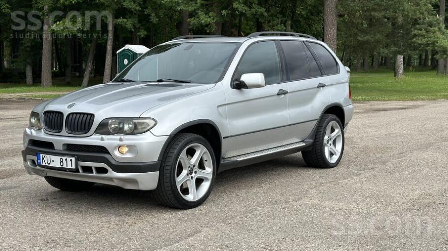 Grey BMW X5 2004 in Valmiera, with an engine capacity of 3.00 L and mileage of 420 thousand km for 6000 €, photo 4 on AUTOMOTO.COM.LV