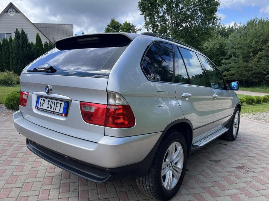 Grey BMW X5 2004 in Vilnius, with an engine capacity of 2.99 L and mileage of 411 thousand km for 5350 €, photo 15 on AUTOMOTO.COM.LV