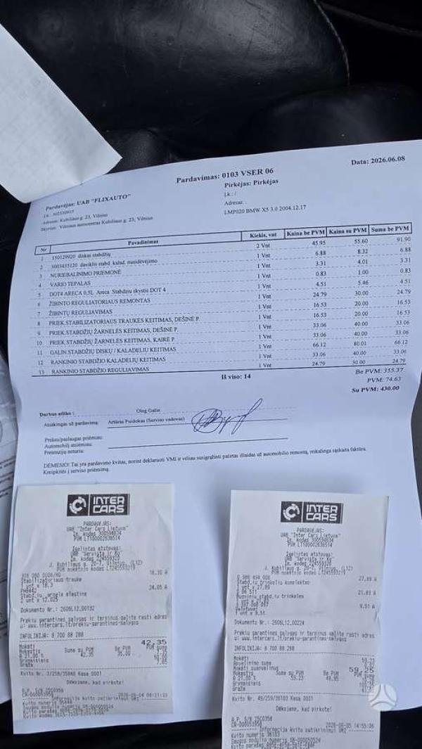 Серый БМВ Х5 2004 в Вильнюс, объемом двигателя 2.99 л и пробегом 269 тыс. км за 4700 €, фото 6 на AUTOMOTO.COM.LV