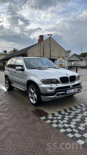 Grey BMW X5 2004 in Valmiera, with an engine capacity of 3.00 L and mileage of 415 thousand km for 5500 €, photo  on AUTOMOTO.COM.LV