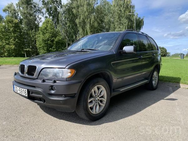 Pelēks BMW X5 2004 Aizkraukle, ar dzinēja tilpumu 3.00 L un nobraukumu 220 tūkst. km par 3630 €, foto 1 vietnē AUTOMOTO.COM.LV