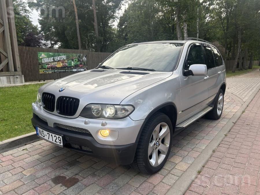 Pelēks BMW X5 2004 Ventspils, ar dzinēja tilpumu 3.00 L un nobraukumu 394 tūkst. km par 4350 €, foto 1 vietnē AUTOMOTO.COM.LV