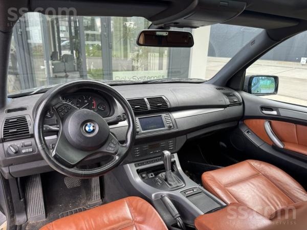 Grey BMW X5 2004 in Riga, with an engine capacity of 3.00 L and mileage of 358 thousand km for 4900 €, photo 11 on AUTOMOTO.COM.LV