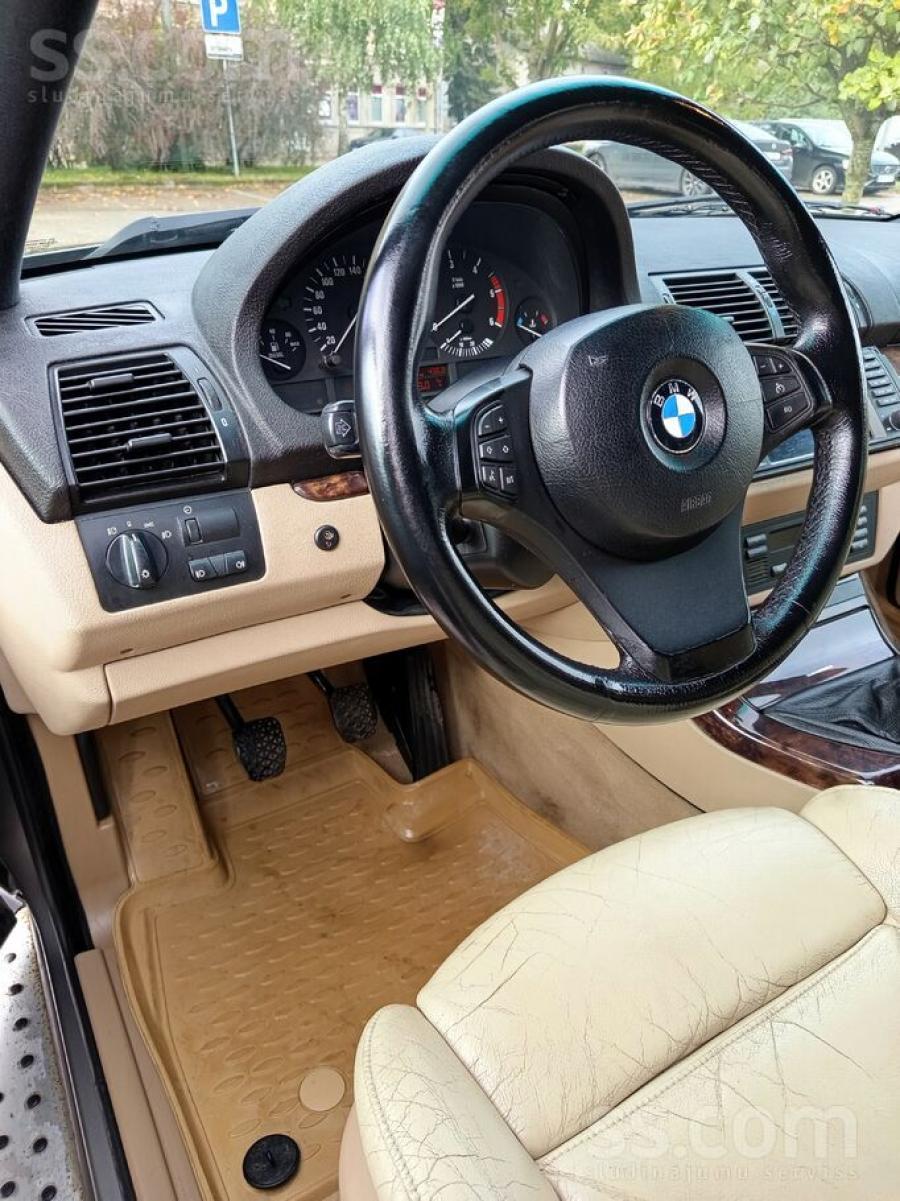 Grey BMW X5 2004 in Daugavpils, with an engine capacity of 3.00 L and mileage of 371 thousand km for 6000 €, photo 20 on AUTOMOTO.COM.LV