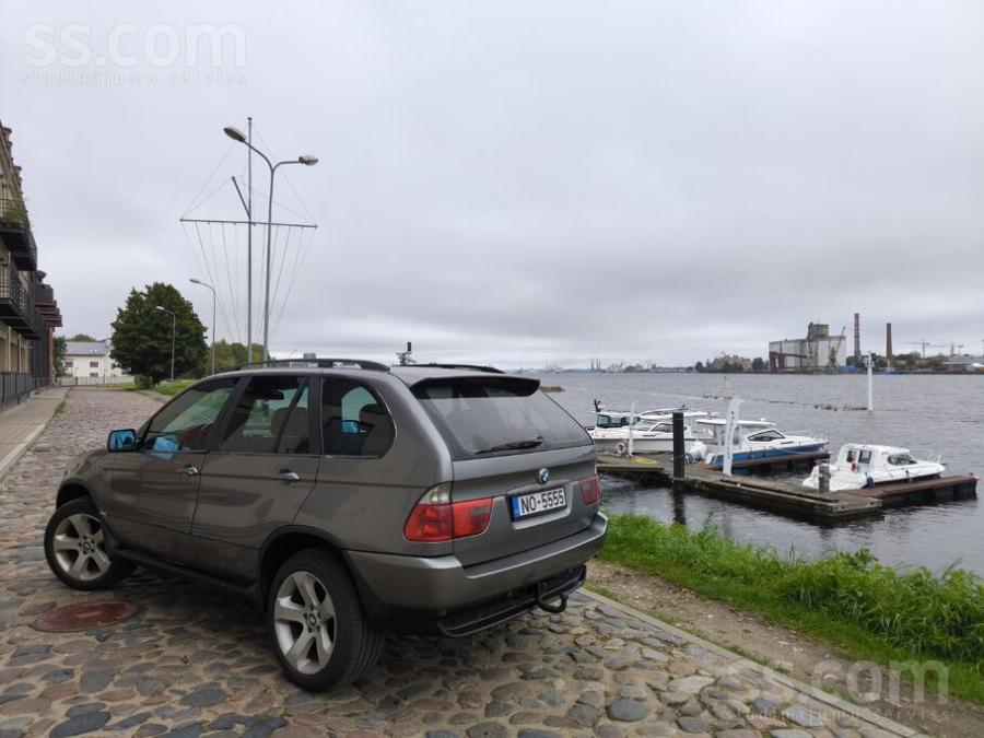 Grey BMW X5 2004 in Riga, with an engine capacity of 3.00 L and mileage of 380 thousand km for 4650 €, photo 6 on AUTOMOTO.COM.LV