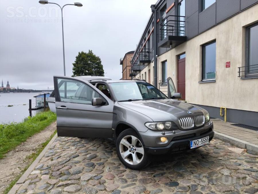 Grey BMW X5 2004 in Riga, with an engine capacity of 3.00 L and mileage of 380 thousand km for 4650 €, photo 10 on AUTOMOTO.COM.LV