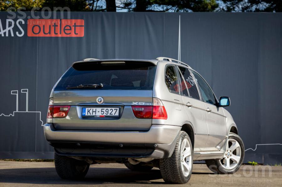 Pelēks BMW X5 2004 Rīga, ar dzinēja tilpumu 3.00 L un nobraukumu 276 tūkst. km par 3990 €, foto 7 vietnē AUTOMOTO.COM.LV