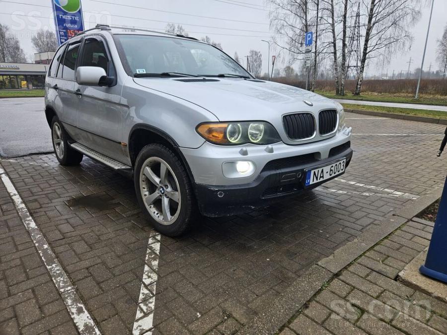 Pelēks BMW X5 2005 Rīga, ar dzinēja tilpumu 3.00 L un nobraukumu 277 tūkst. km par 4830 €, foto 2 vietnē AUTOMOTO.COM.LV