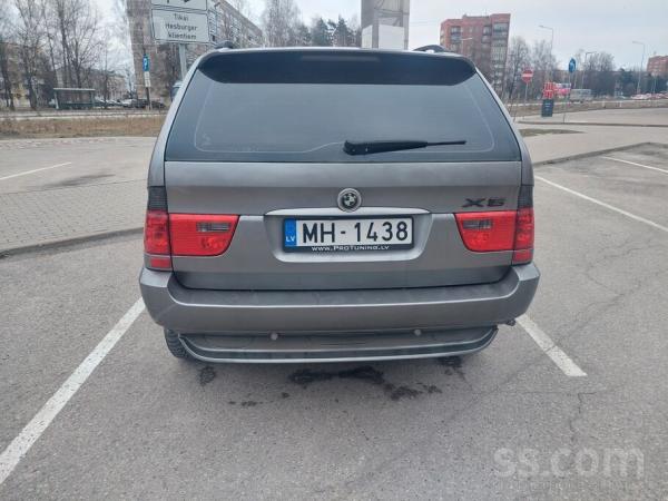 Grey BMW X5 2005 in Riga, with an engine capacity of 3.00 L and mileage of 356 thousand km for 4850 €, photo 4 on AUTOMOTO.COM.LV