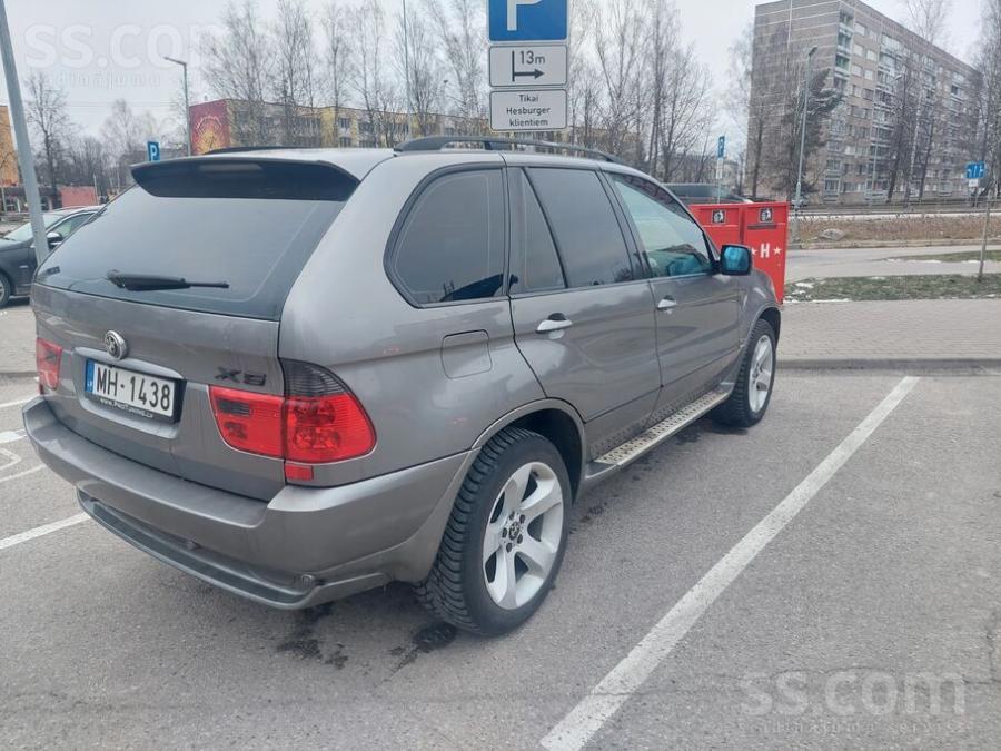 Pelēks BMW X5 2005 Rīga, ar dzinēja tilpumu 3.00 L un nobraukumu 356 tūkst. km par 4850 €, foto 5 vietnē AUTOMOTO.COM.LV