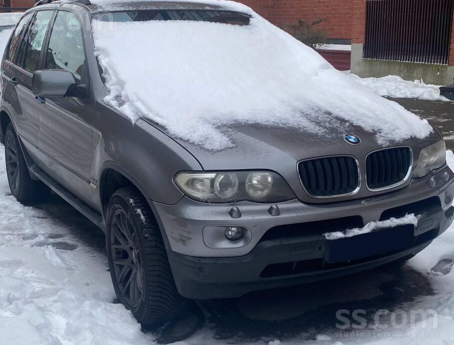 Pelēks BMW X5 2005 Rīga, ar dzinēja tilpumu 3.00 L un nobraukumu 107 tūkst. km par 1850 €, foto 1 vietnē AUTOMOTO.COM.LV