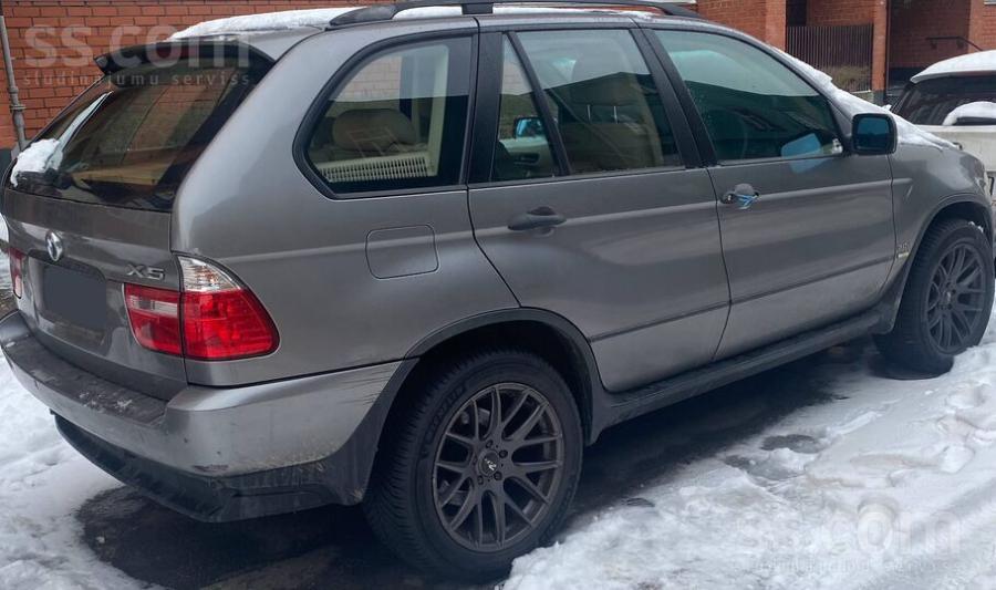 Pelēks BMW X5 2005 Rīga, ar dzinēja tilpumu 3.00 L un nobraukumu 107 tūkst. km par 1850 €, foto 4 vietnē AUTOMOTO.COM.LV