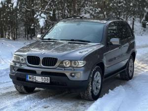 Grey BMW X5 2005 in Vilnius, with an engine capacity of 2.99 L and mileage of 262 thousand km for 4500 €, photo  on AUTOMOTO.COM.LV
