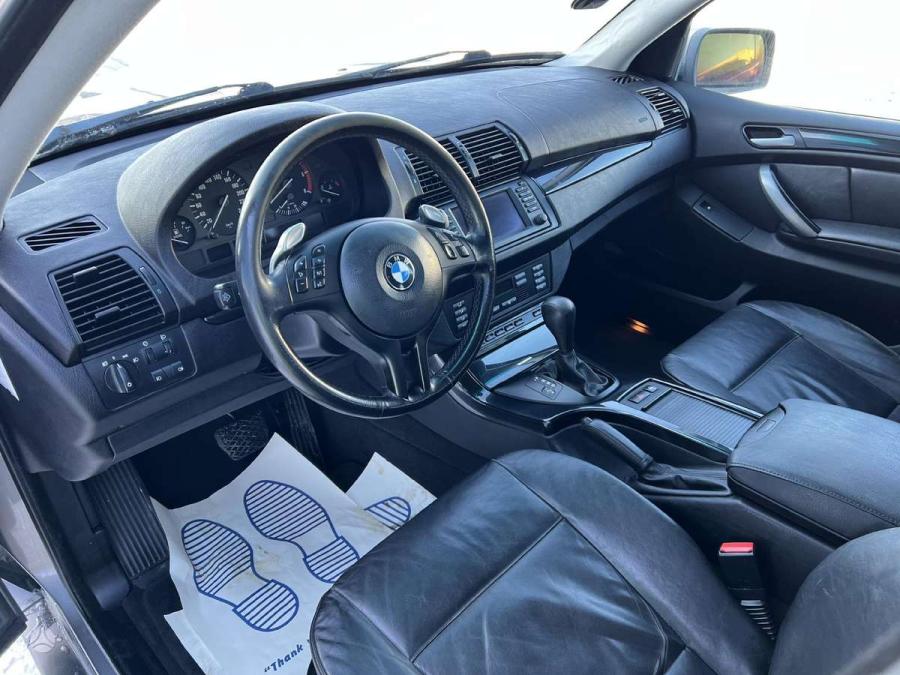 Pelēks BMW X5 2005 Panevēža, ar dzinēja tilpumu 2.99 L un nobraukumu 357 tūkst. km par 3999 €, foto 13 vietnē AUTOMOTO.COM.LV