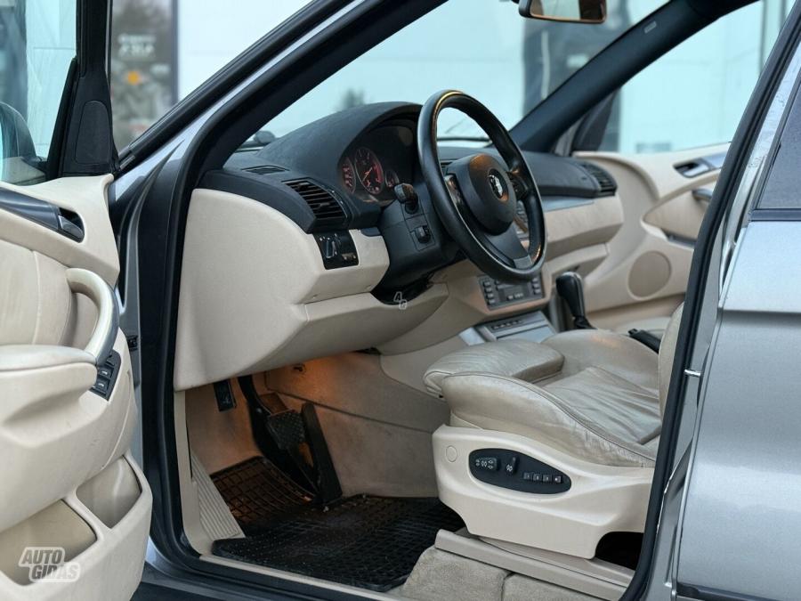 Grey BMW X5 2005 in Kaunas, with an engine capacity of 3.00 L and mileage of 272 thousand km for 4400 €, photo 15 on AUTOMOTO.COM.LV