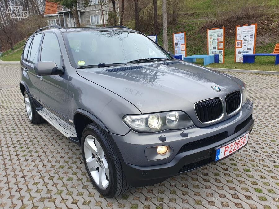 Pelēks BMW X5 2005 Kauņa, ar dzinēja tilpumu 3.00 L un nobraukumu 353 tūkst. km par 5850 €, foto 4 vietnē AUTOMOTO.COM.LV