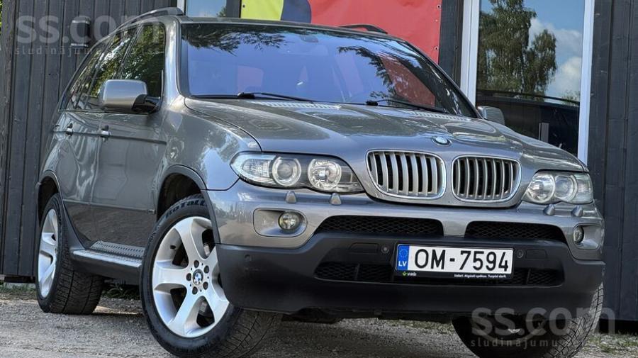 Pelēks BMW X5 2005 Rīga, ar dzinēja tilpumu 3.00 L un nobraukumu 310 tūkst. km par 4950 €, foto 1 vietnē AUTOMOTO.COM.LV