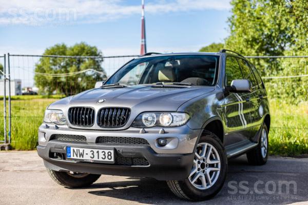 Pelēks BMW X5 2005 Rīga, ar dzinēja tilpumu 3.00 L un nobraukumu 364 tūkst. km par 4990 €, foto 1 vietnē AUTOMOTO.COM.LV