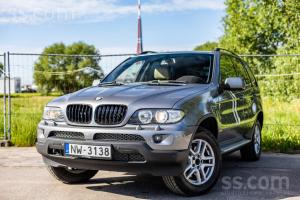 Pelēks BMW X5 2005 Rīga, ar dzinēja tilpumu 3.00 L un nobraukumu 364 tūkst. km par 4990 €, foto  vietnē AUTOMOTO.COM.LV