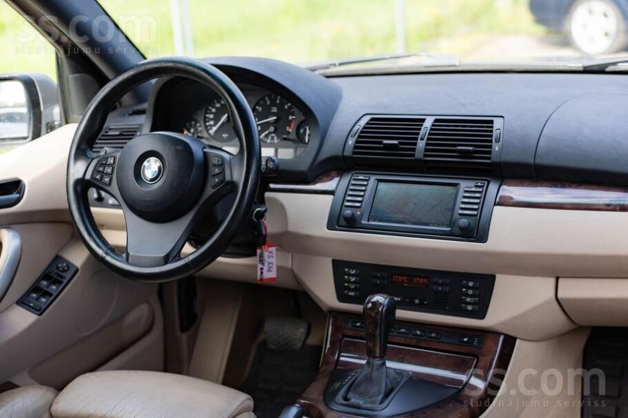 Pelēks BMW X5 2005 Rīga, ar dzinēja tilpumu 3.00 L un nobraukumu 364 tūkst. km par 4990 €, foto 24 vietnē AUTOMOTO.COM.LV