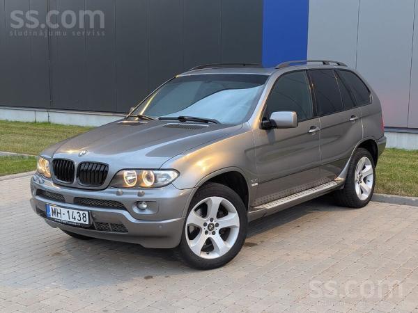 Grey BMW X5 2005 in Riga, with an engine capacity of 3.00 L and mileage of 363 thousand km for 4900 €, photo 1 on AUTOMOTO.COM.LV