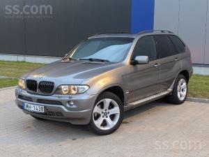 Grey BMW X5 2005 in Riga, with an engine capacity of 3.00 L and mileage of 363 thousand km for 4900 €, photo  on AUTOMOTO.COM.LV