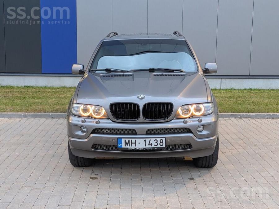 Grey BMW X5 2005 in Riga, with an engine capacity of 3.00 L and mileage of 363 thousand km for 4900 €, photo 3 on AUTOMOTO.COM.LV