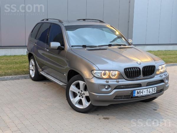 Grey BMW X5 2005 in Riga, with an engine capacity of 3.00 L and mileage of 363 thousand km for 4900 €, photo 3 on AUTOMOTO.COM.LV