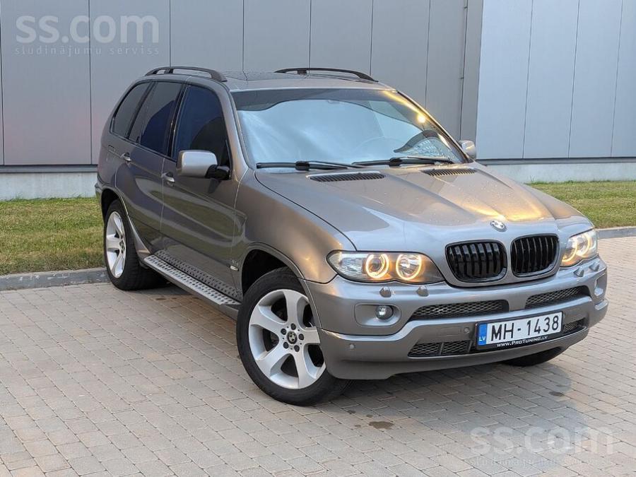 Grey BMW X5 2005 in Riga, with an engine capacity of 3.00 L and mileage of 363 thousand km for 4900 €, photo 4 on AUTOMOTO.COM.LV